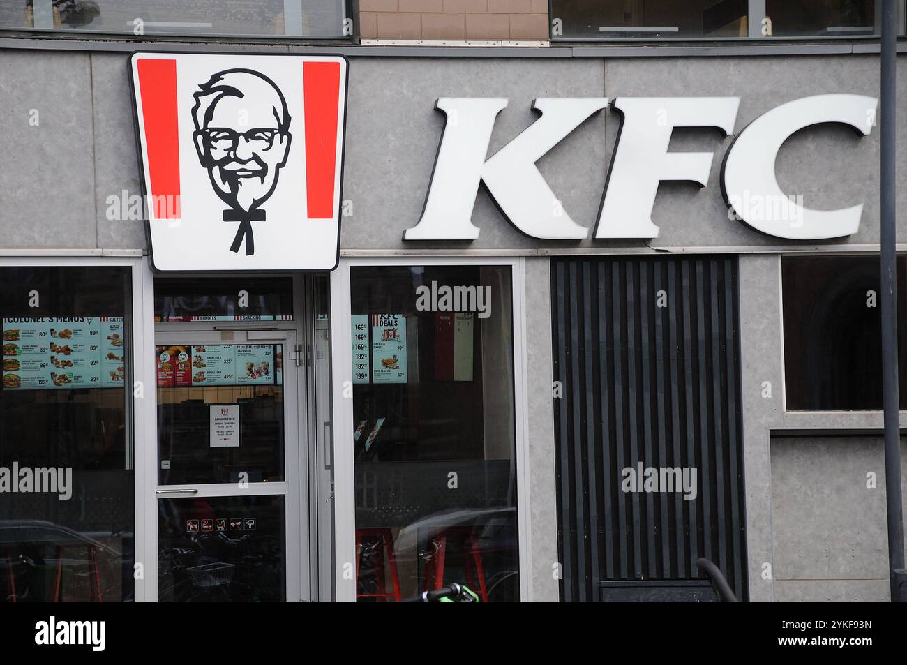 Copenhagen/ DenmarK/18 November 2024/ KFC kentucky fried chicken ...