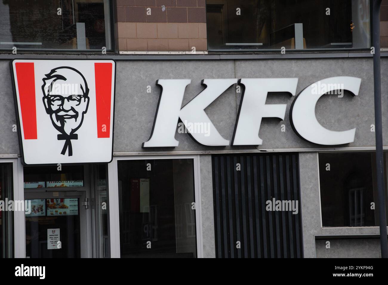 Copenhagen/ DenmarK/18 November 2024/ KFC kentucky fried chicken ...