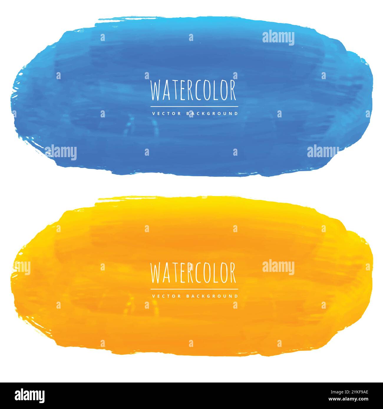 blue and yellow watercolor texture background Stock Vector Image & Art ...