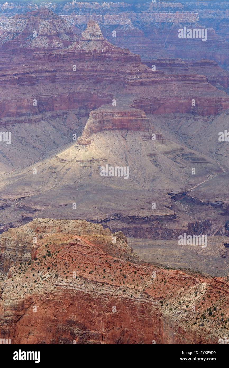 Captivating view of the Grand Canyon showcasing the intricate layered ...