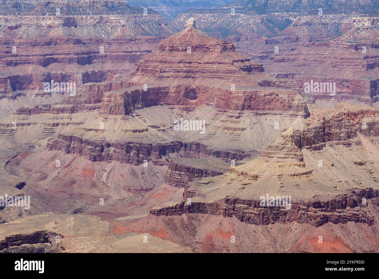 Aerial perspective of the Grand Canyon showcasing the vastness and ...
