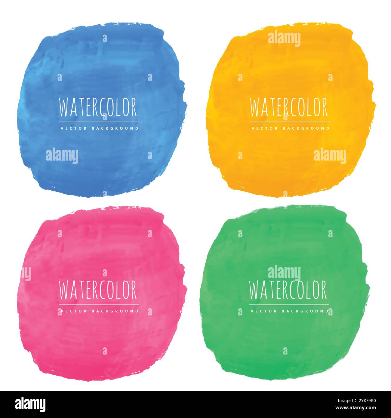 set of four watercolor stain textures Stock Vector Image & Art - Alamy