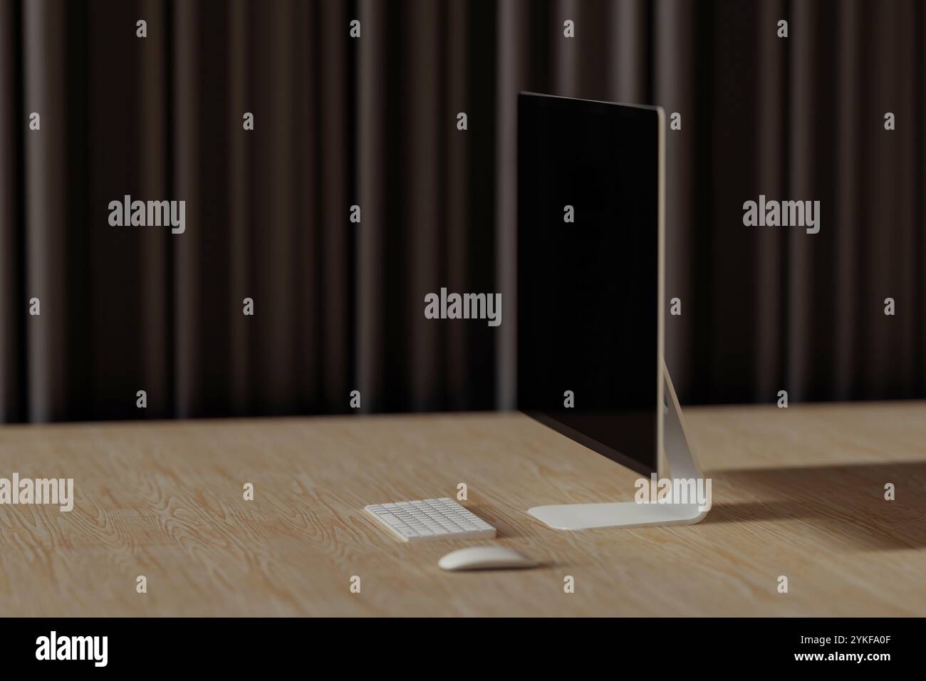 A modern desktop computer displays a vibrant artificial intelligence ...