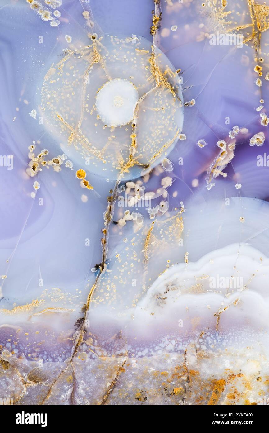 This image features an intricate close-up of a Holly Blue Agate ...