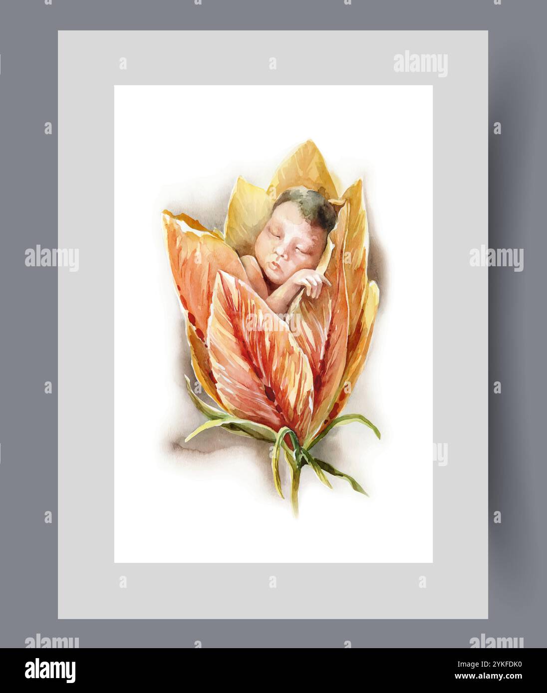 Babyhood innocence Stock Vector Images - Alamy