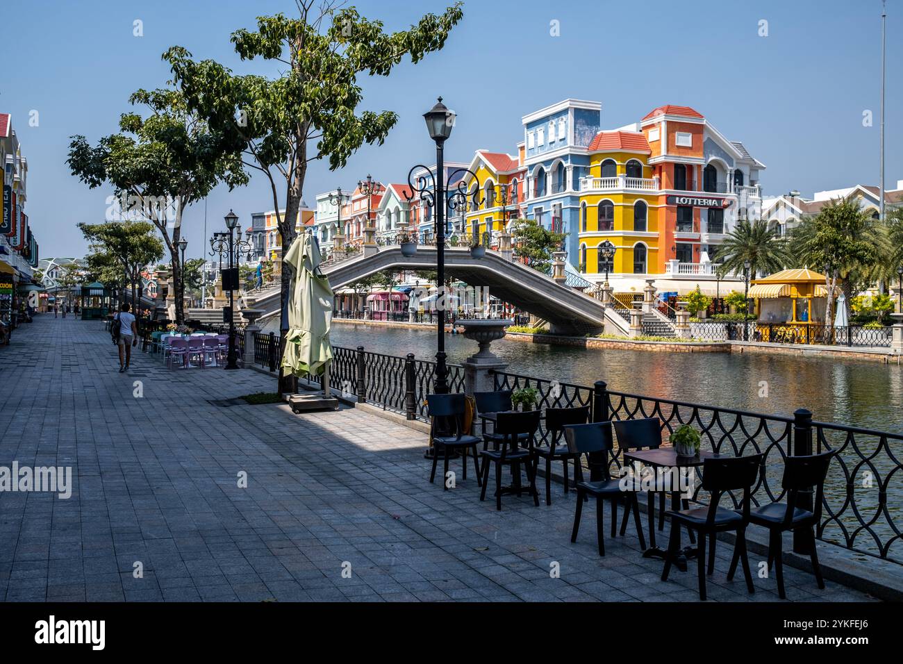 Along the Venice River at VinPearl Grand World Phu Quoc Island Vietnam ...