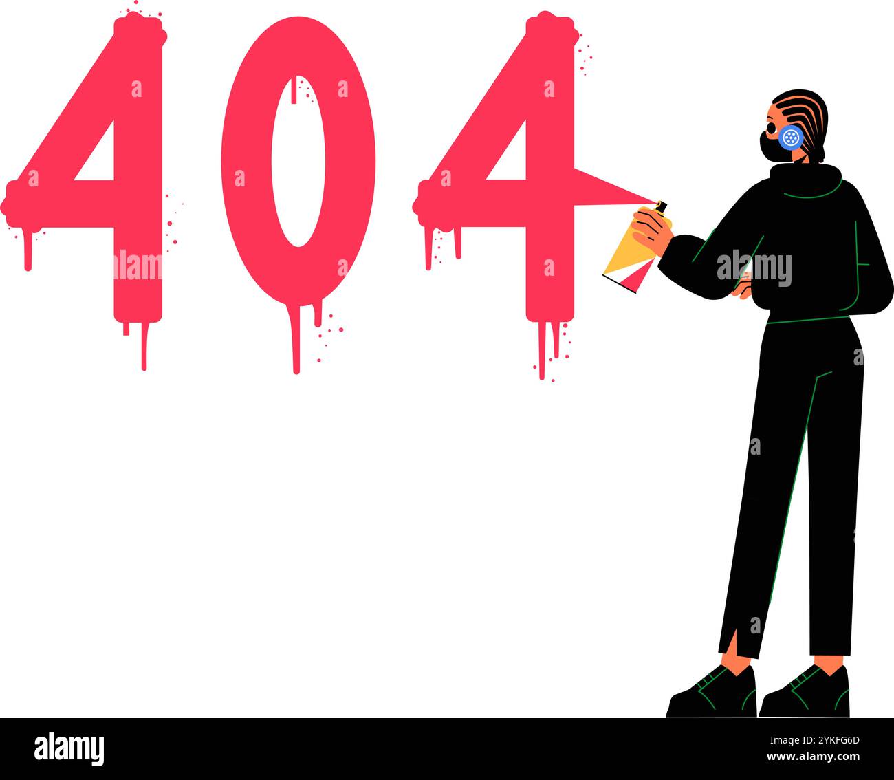 Masked artist Stock Vector Images - Alamy