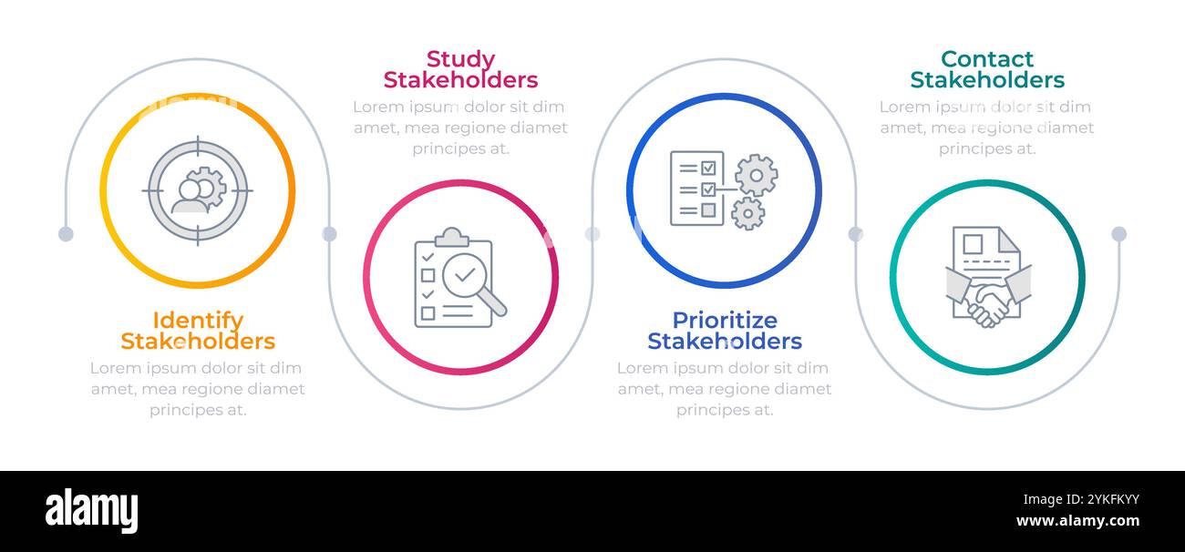 Partnership stakeholder relations vector company line hi-res stock photography and images - Alamy