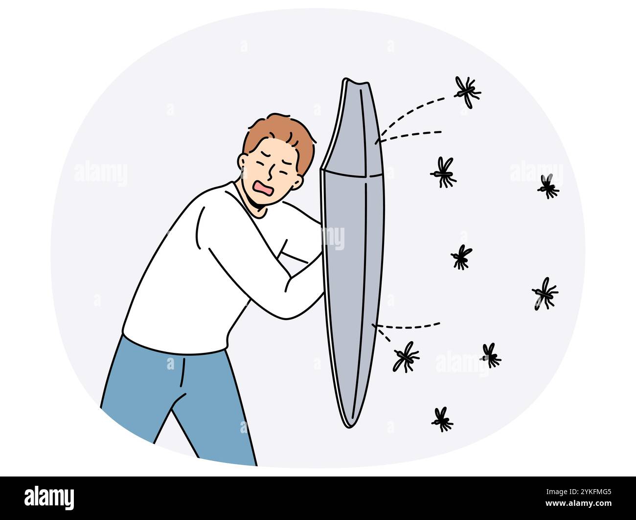 Bug bitten Stock Vector Images - Alamy