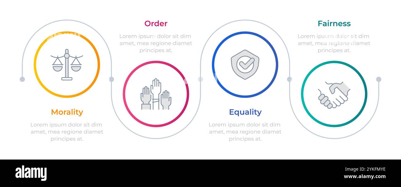 Law principles infographic circles Stock Vector Image & Art - Alamy