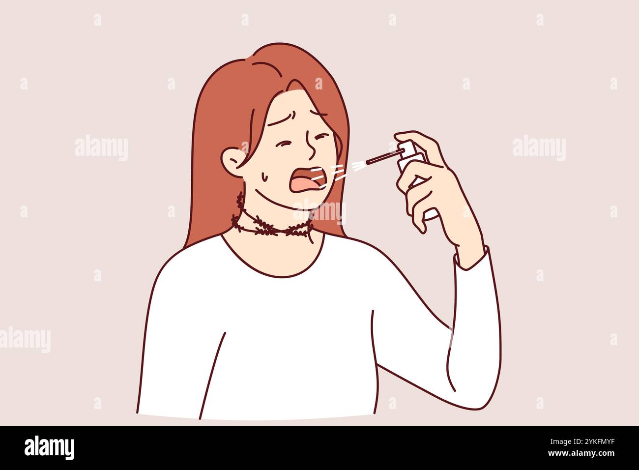 Woman barbed wire around neck hi-res stock photography and images - Alamy