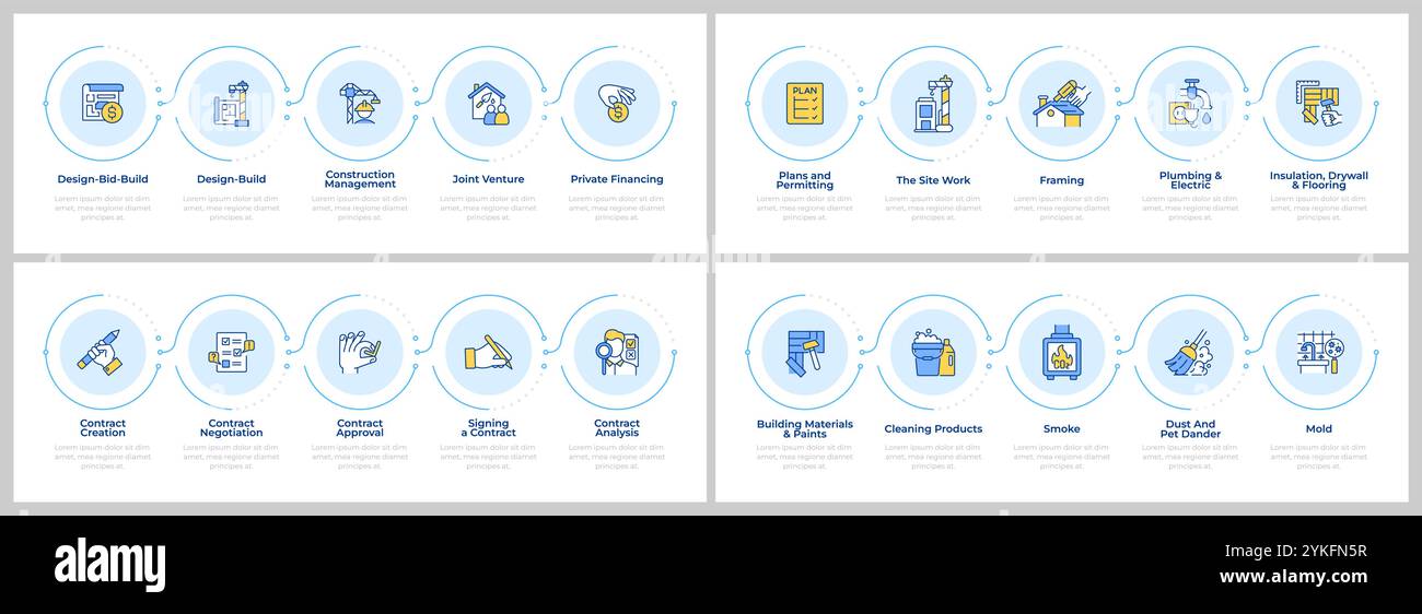 Construction management infographics set Stock Vector Image & Art - Alamy
