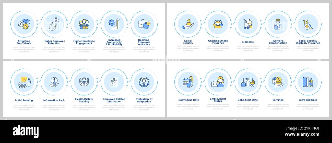 Human resources management infographics set Stock Vector Image & Art ...