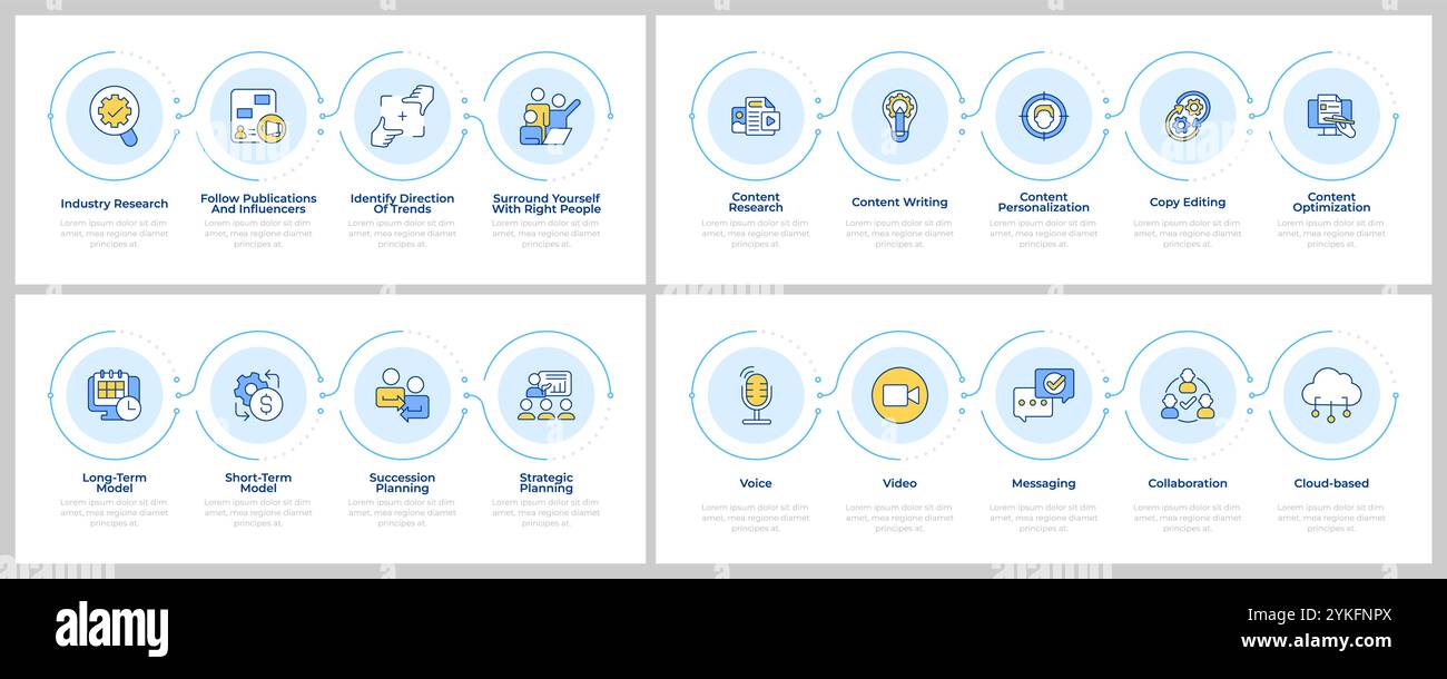 Advertising strategy infographics set Stock Vector Image & Art - Alamy