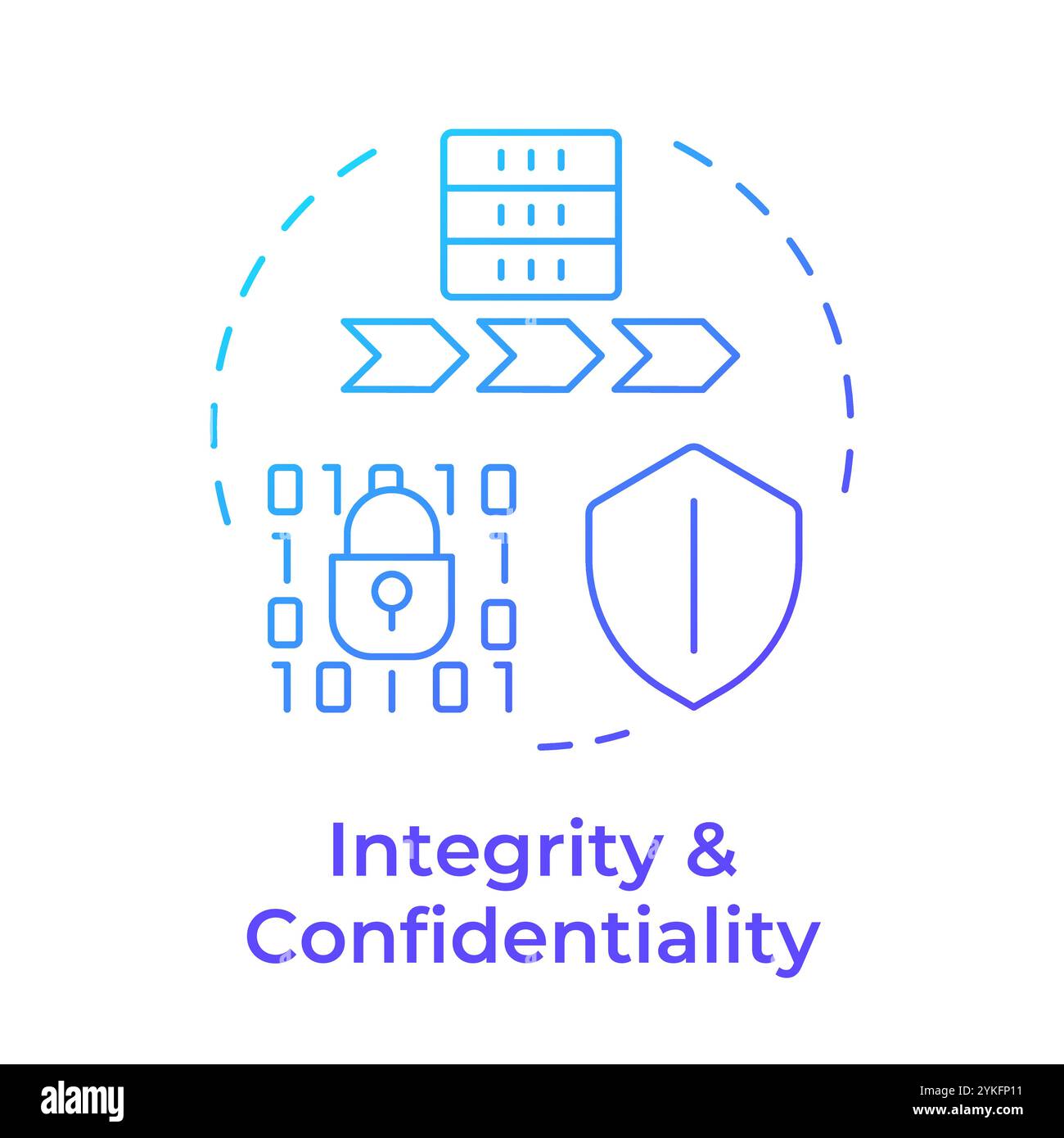 Integrity icon round shape Stock Vector Images - Alamy
