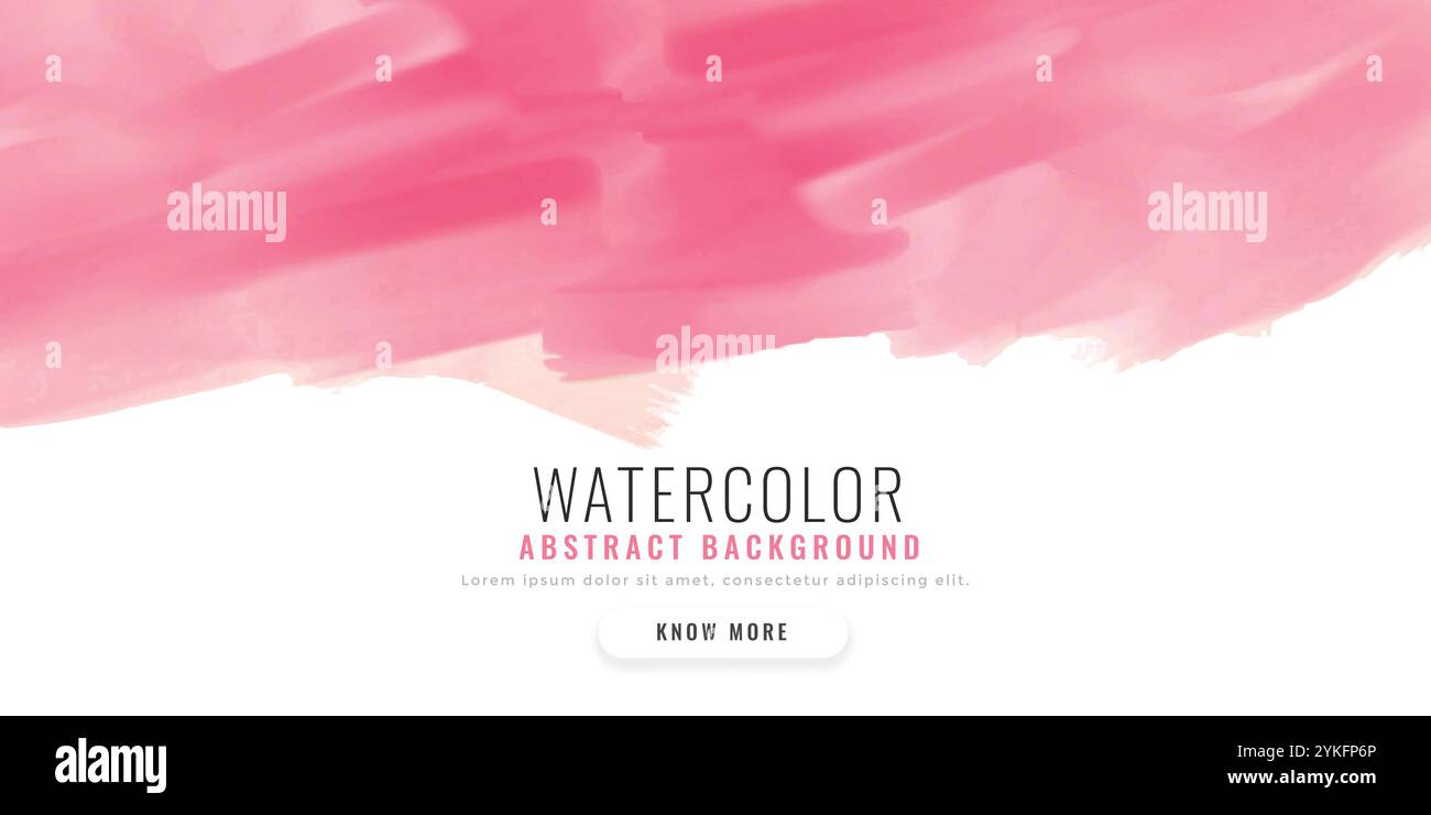 abstract pink watercolor banner design Stock Vector Image & Art - Alamy