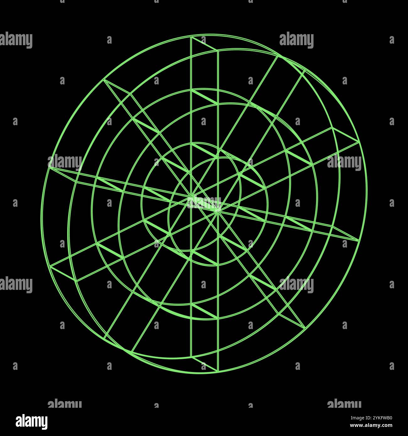 Y2K vector rave psychedelic futuristic object wheel frame in trendy ...