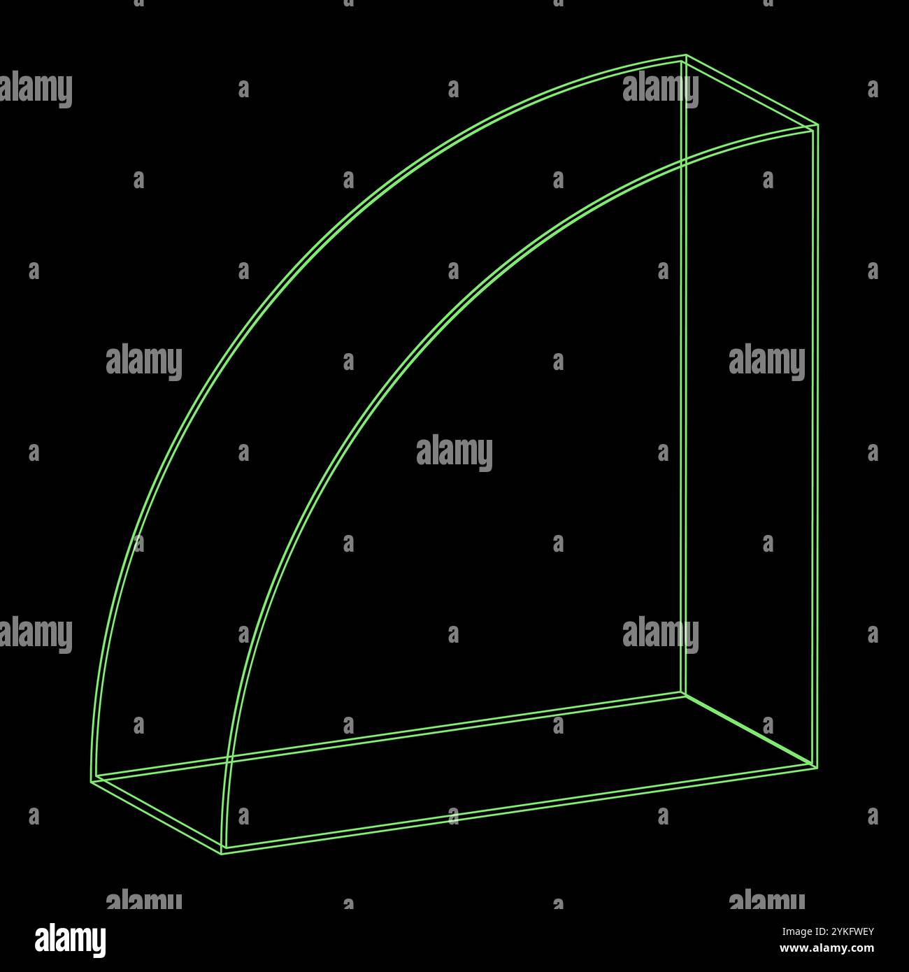 Y2K vector rave psychedelic futuristic object arch with polygon base in ...