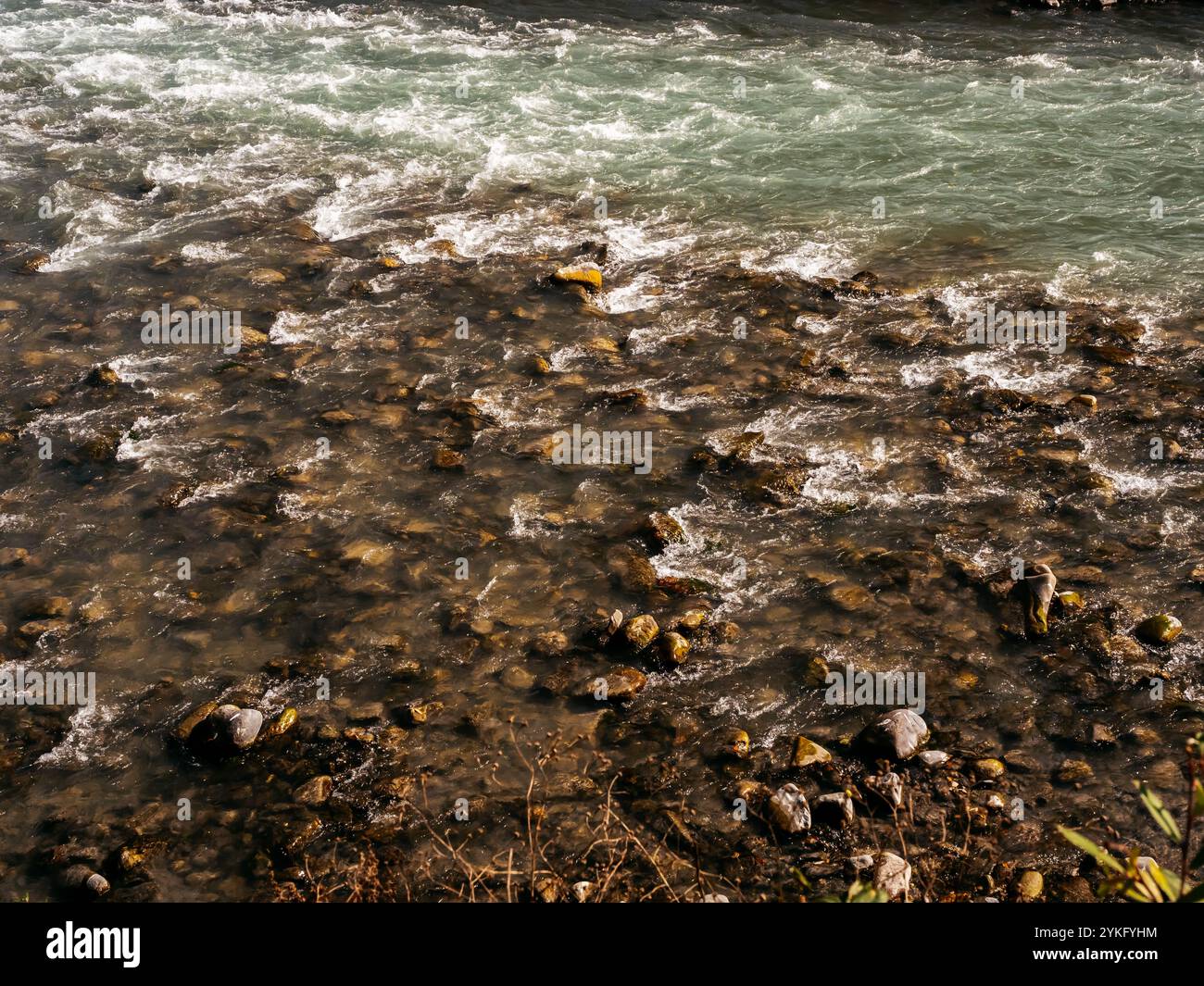 Water rushes through rocky creek hi-res stock photography and images ...