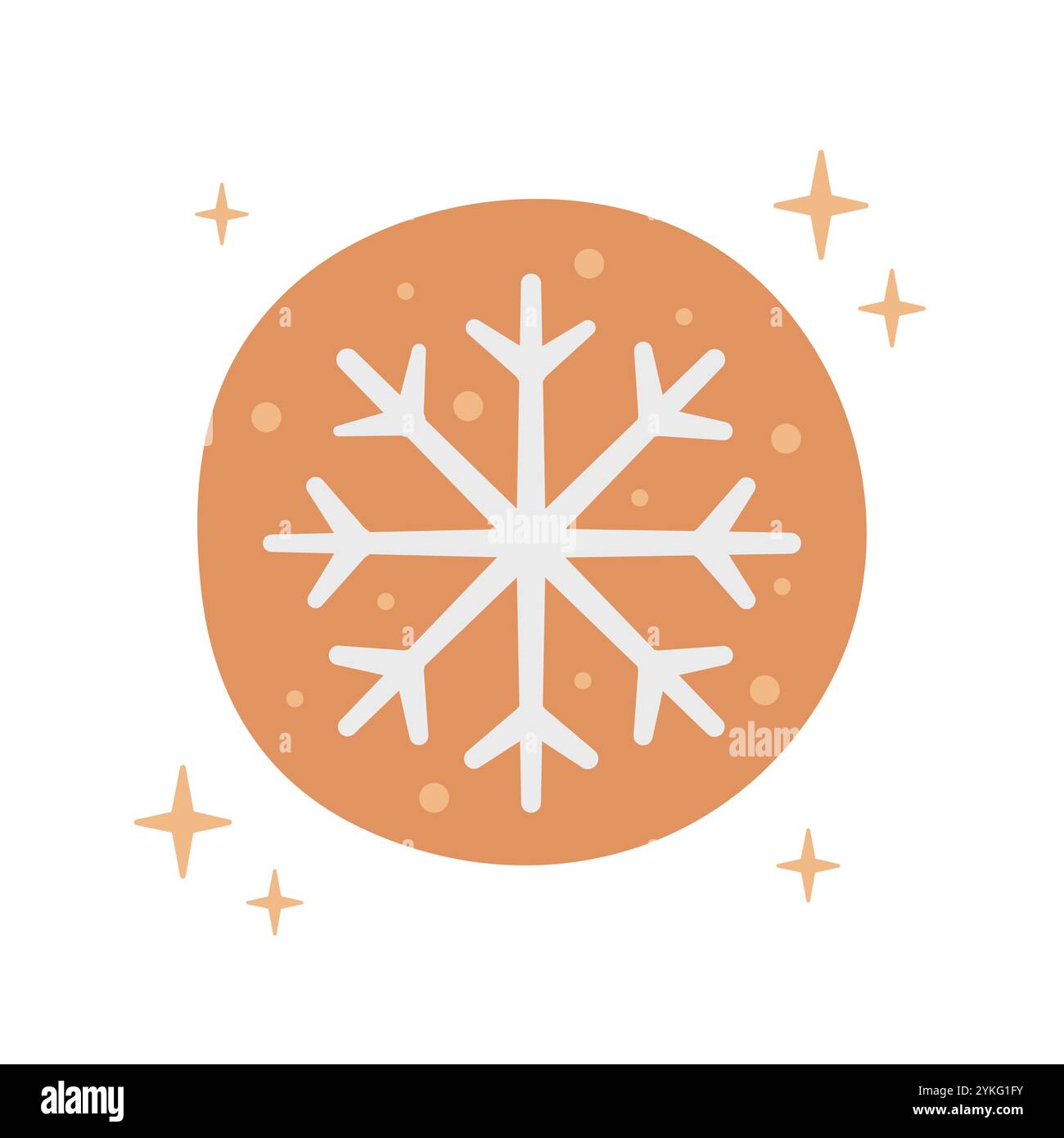 Christmas gingerbread cookies round Stock Vector Images - Alamy