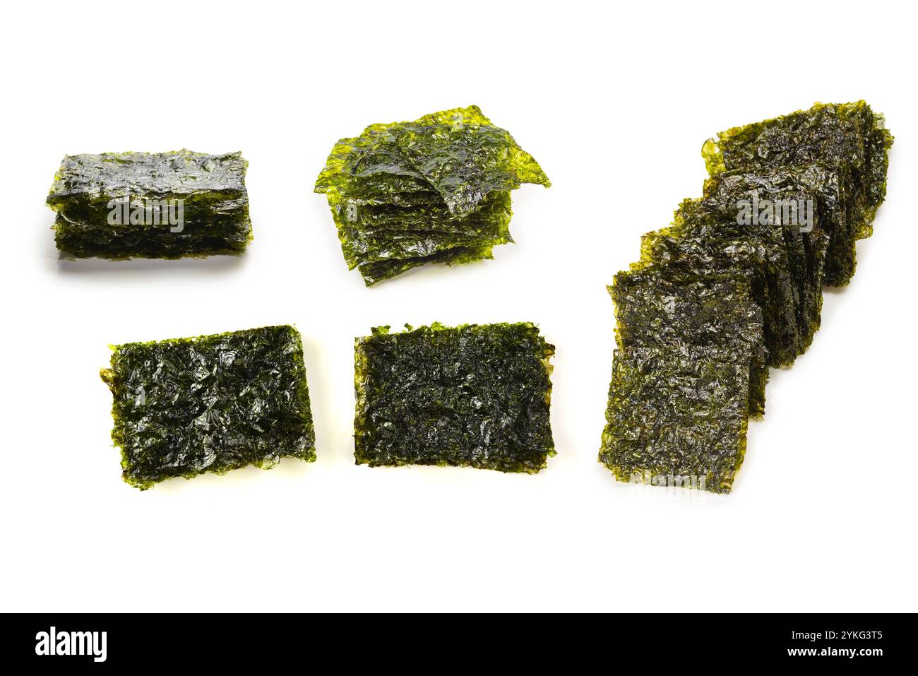 Nori seaweed isolated on white Stock Photo - Alamy