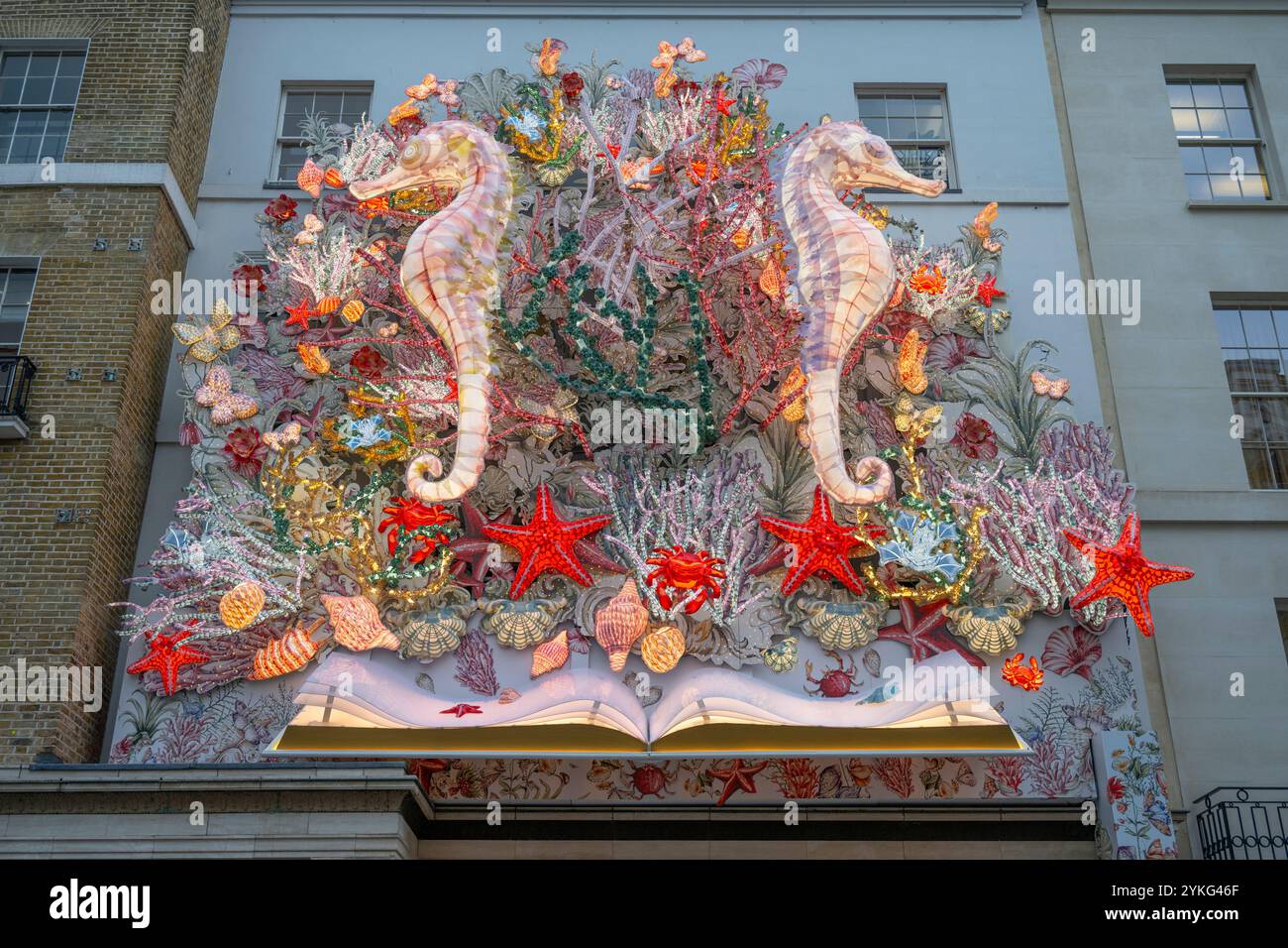 Mayfair, London, UK. 18th Nov, 2024. Christmas decorations and window ...
