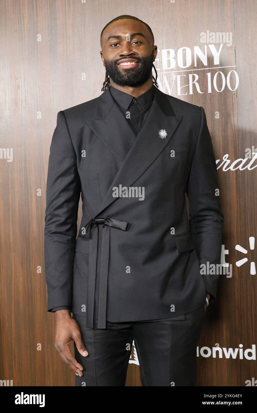 Los Angeles, USA. 17th Nov, 2024. Jaylen Brown attends the arrivals of ...