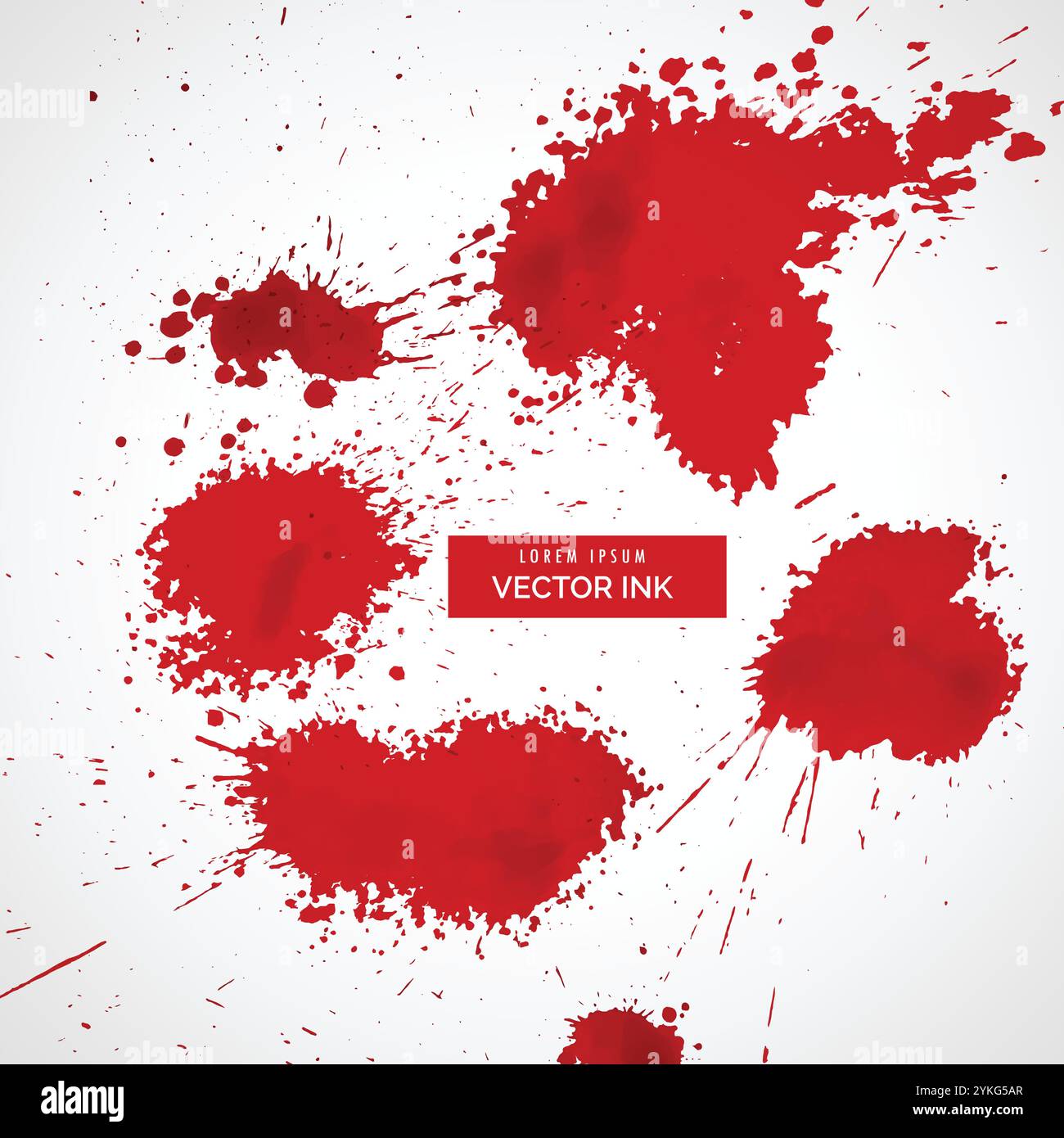 red blood splatter vector set Stock Vector Image & Art - Alamy