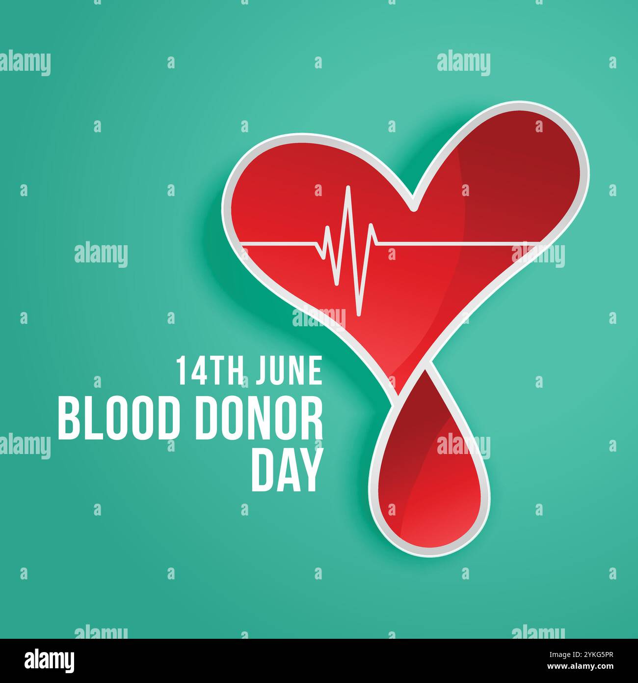Red blood cells heart Stock Vector Images - Alamy