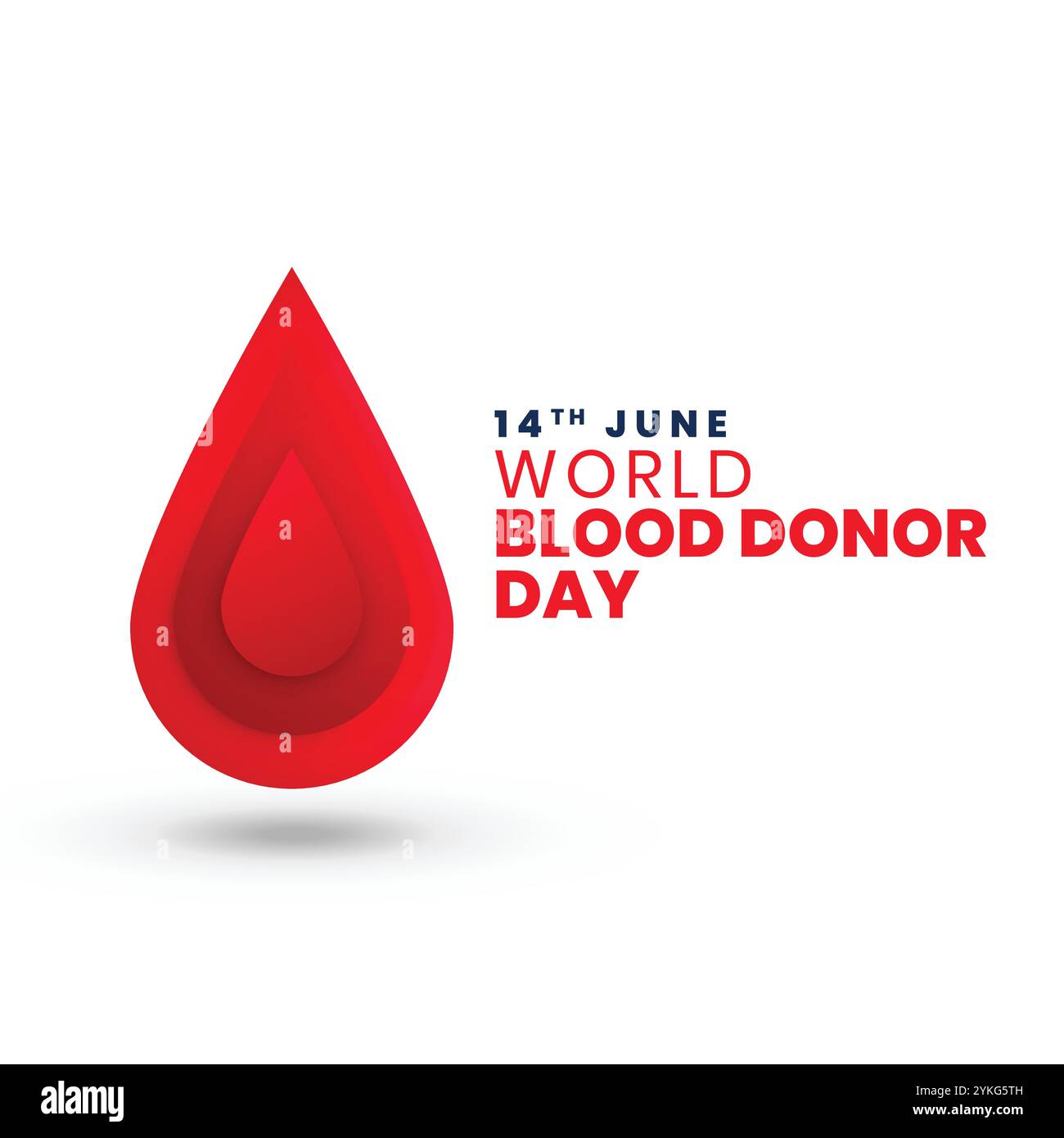 red blood drop world blood donor day concept Stock Vector Image & Art ...