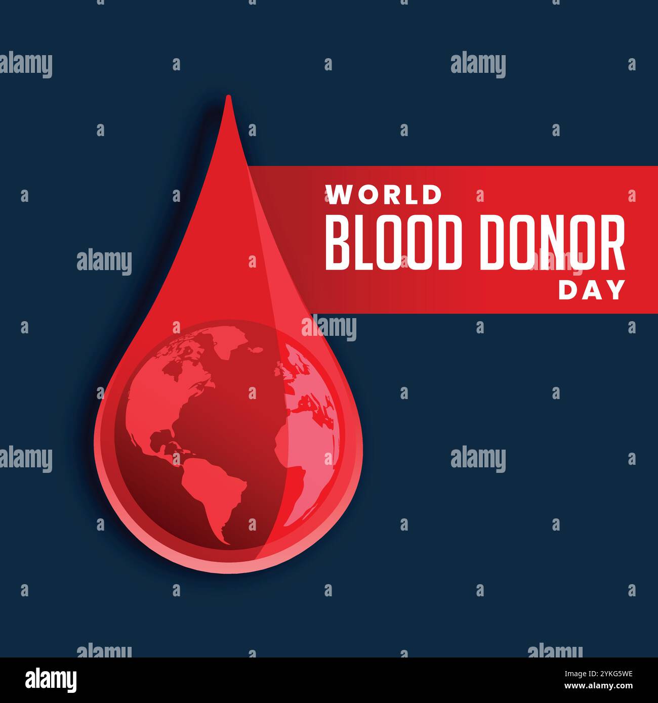 blood drop with earth concept background Stock Vector Image & Art - Alamy