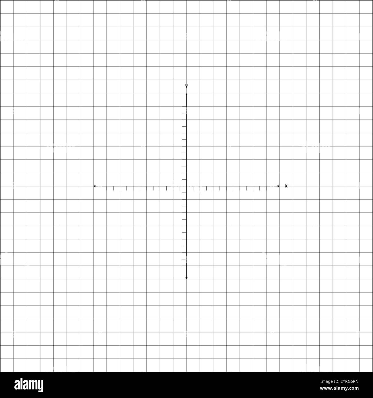 Image of coordinate plane with markings for measurements on notebook ...