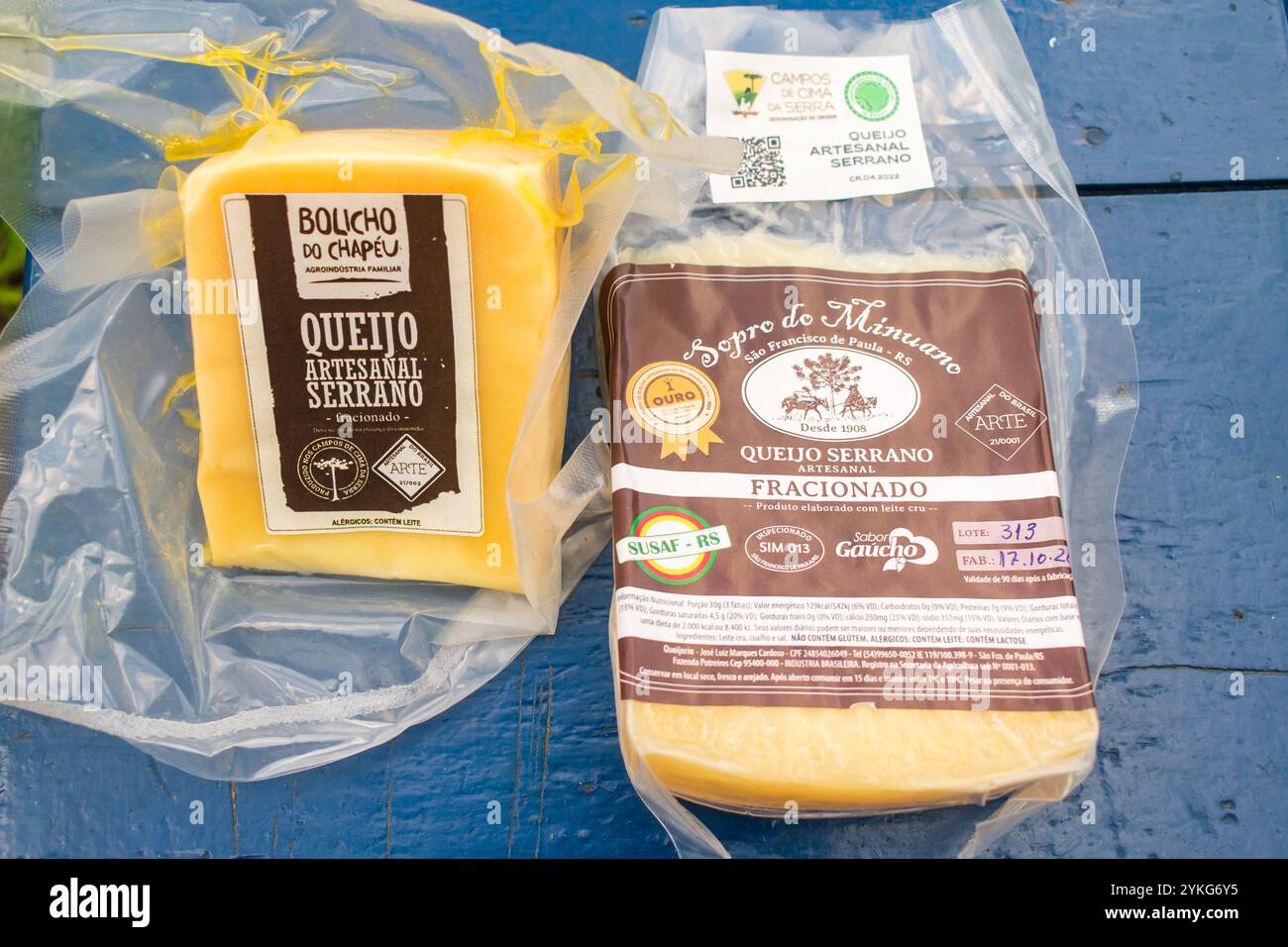 Sao Francisco de Paula, Brazil - November 12th 2024: Queijo serrano ...