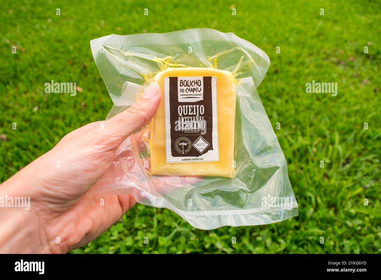 Sao Francisco de Paula, Brazil - November 12th 2024: Queijo serrano ...