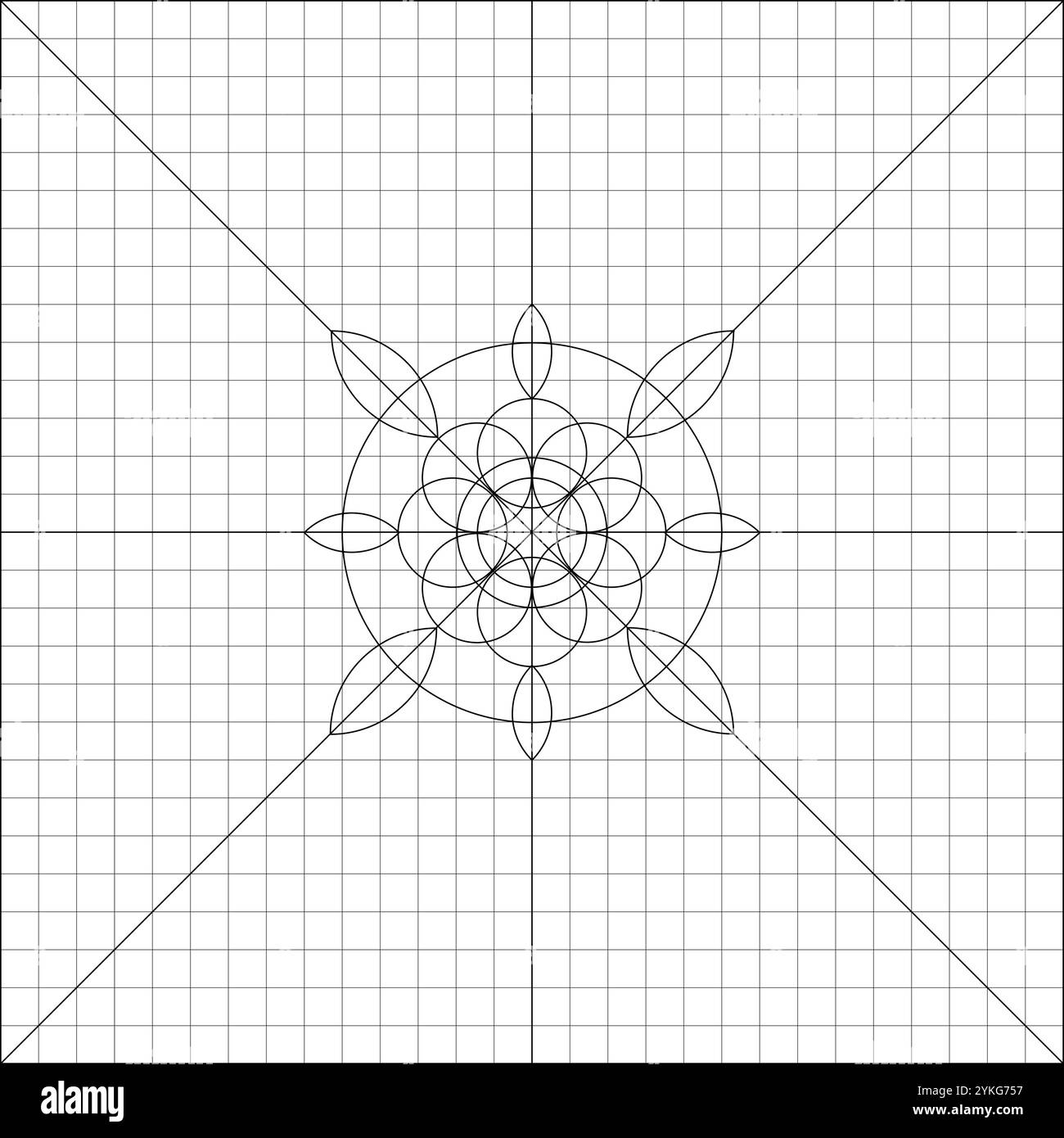 Circles in diagonal shape Stock Vector Images - Alamy