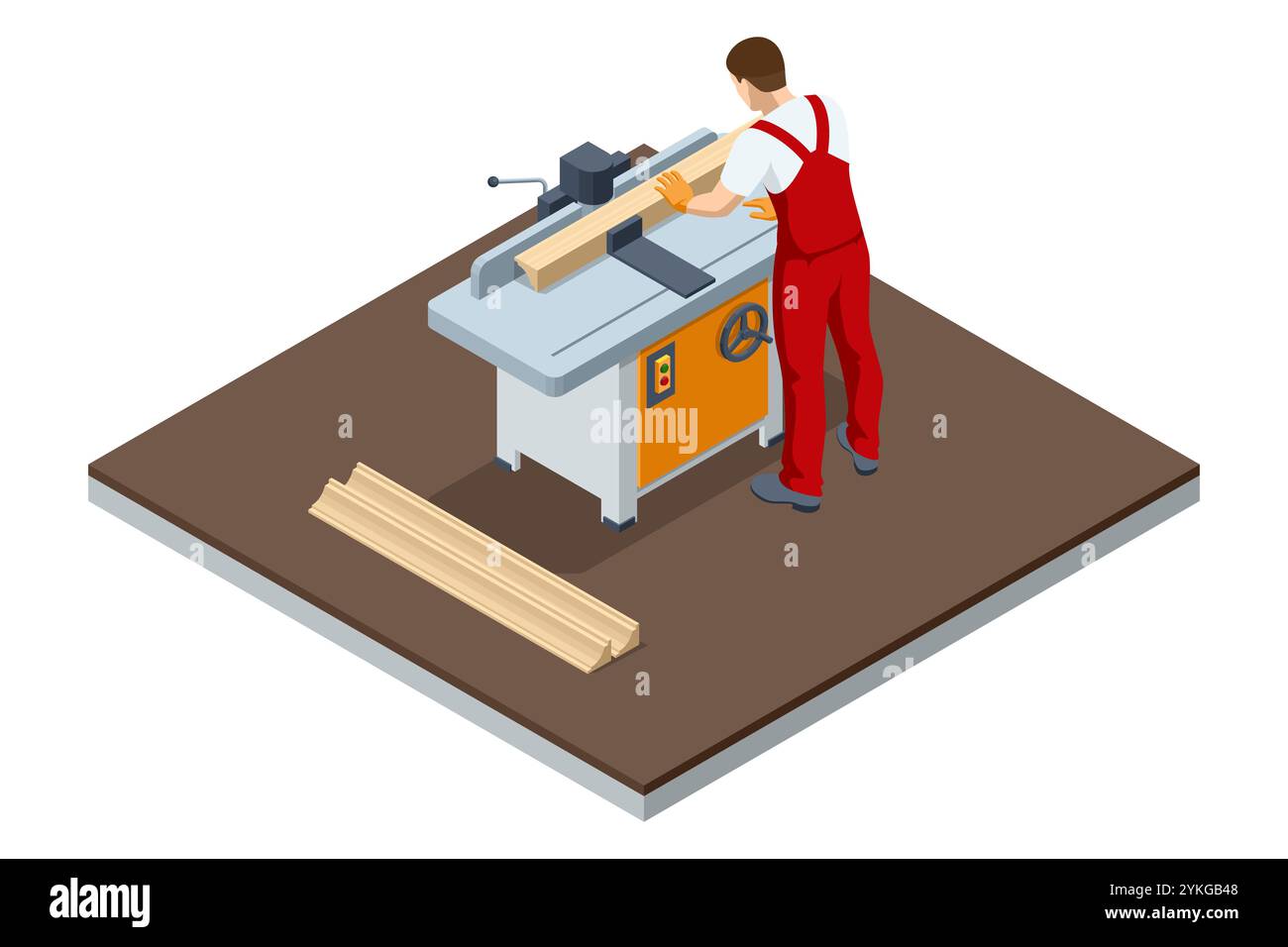 Construction plant working industrial cutting Stock Vector Images - Alamy