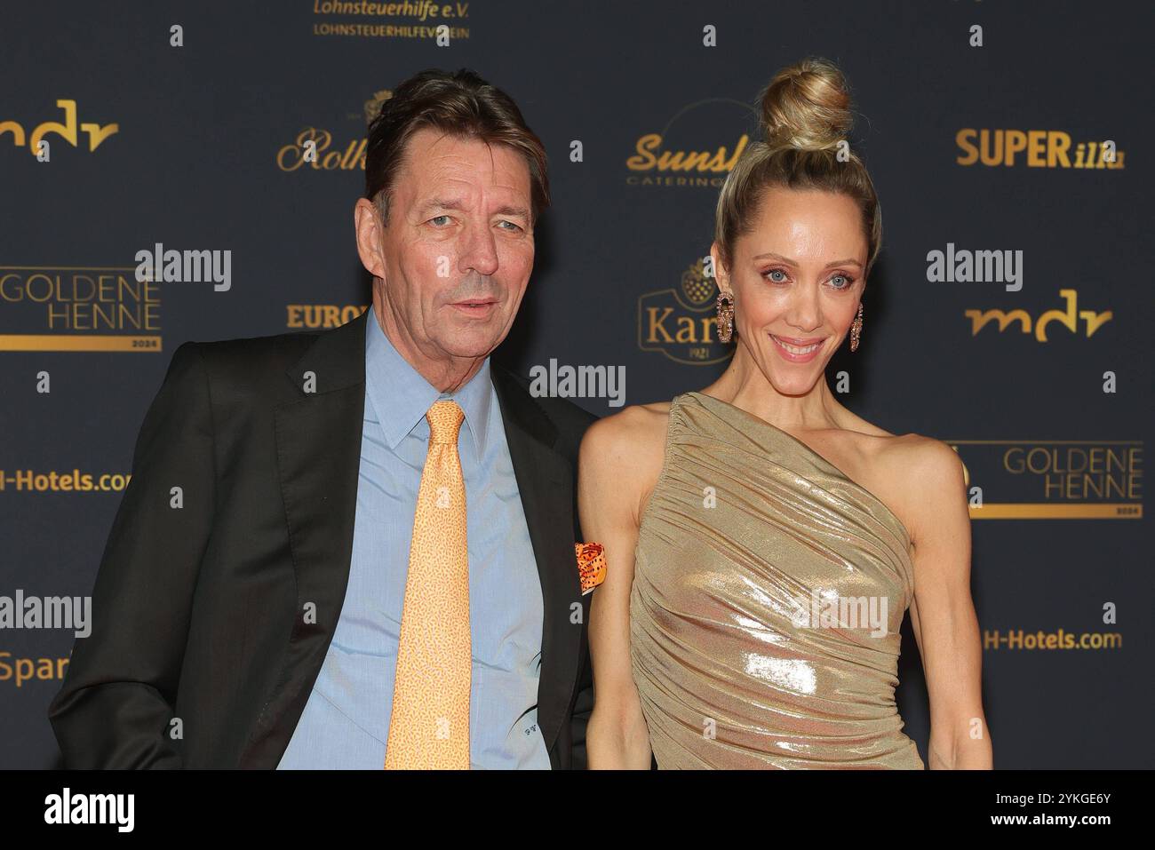 Verleihung der Goldenen Henne 2024 Melanie Wolf mit Ehemann Peter Wolf ...