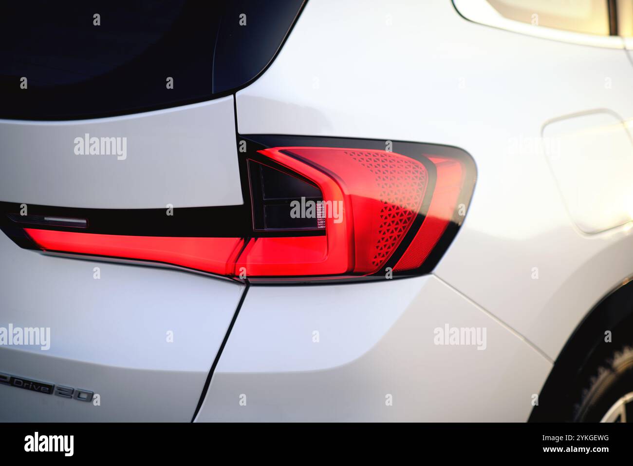 Izmir, Turkey - Nov 11 2024: Rear partial view of the BMW IX1 eDrive ...