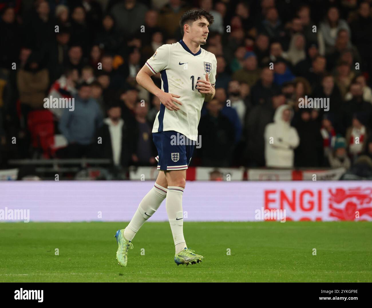 London, UK. 17th Nov, 2024. Tino Livramento(Newcastle United)of England ...
