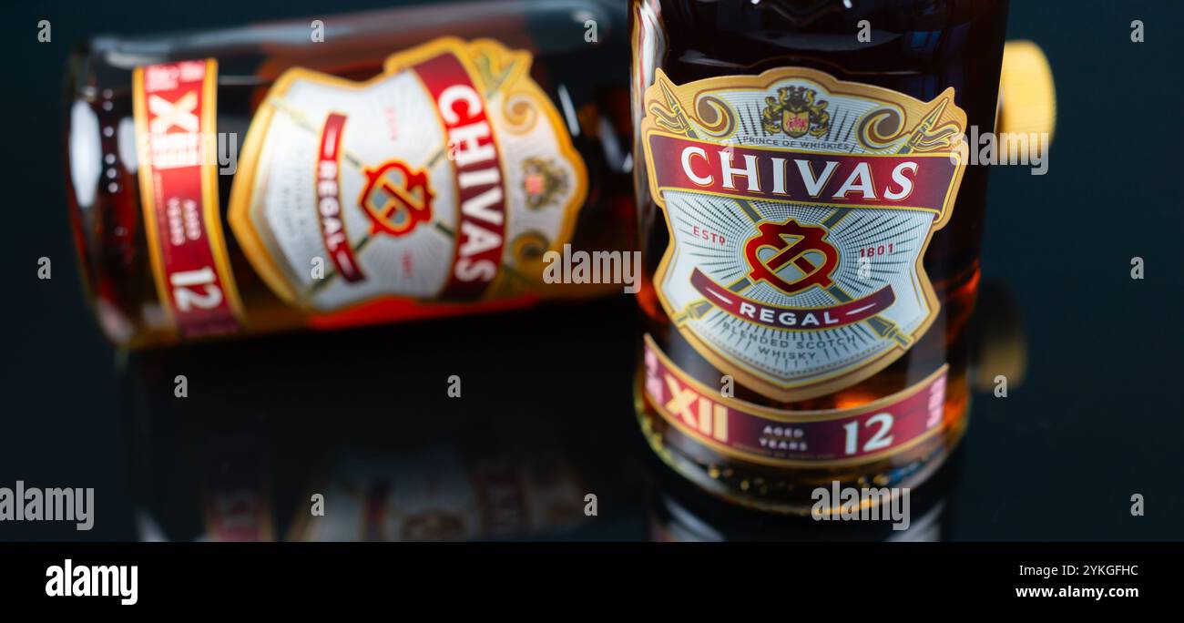 LONDON, UNITED KINGDOM - JULY 30, 2024 Chivas Regal 12 Year Old Blended ...
