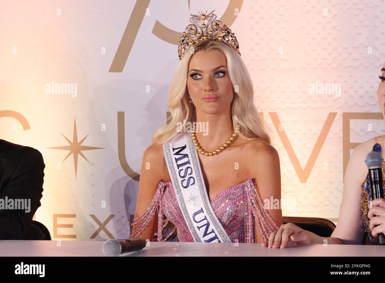 Mexico City, Mexico. 16th Nov, 2024. Miss Denmark Victoria Kjær attends ...