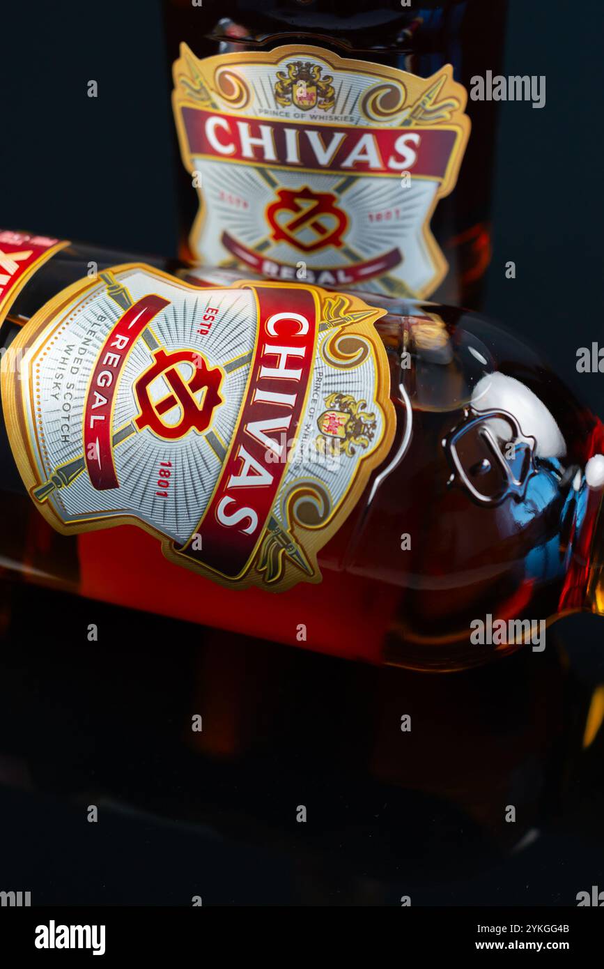 LONDON, UNITED KINGDOM - JULY 30, 2024 Chivas Regal 12 Year Old Blended ...