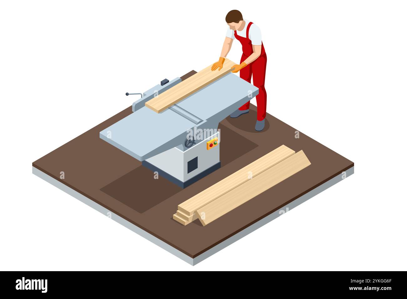 Planing wood plank Stock Vector Images - Alamy