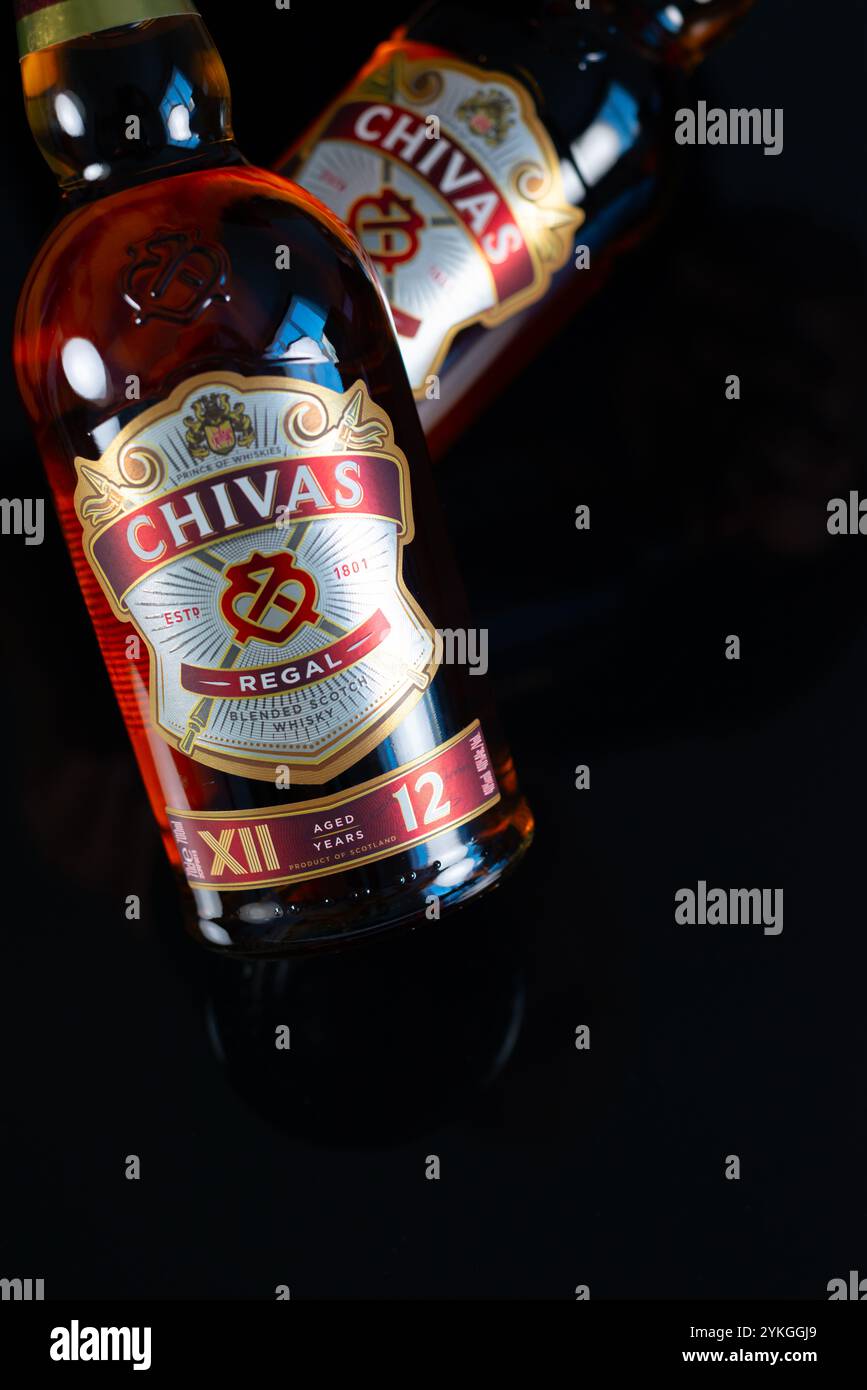 LONDON, UNITED KINGDOM - JULY 30, 2024 Chivas Regal 12 Year Old Blended ...