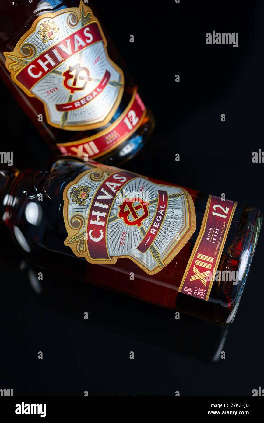 LONDON, UNITED KINGDOM - JULY 30, 2024 Chivas Regal 12 Year Old Blended ...