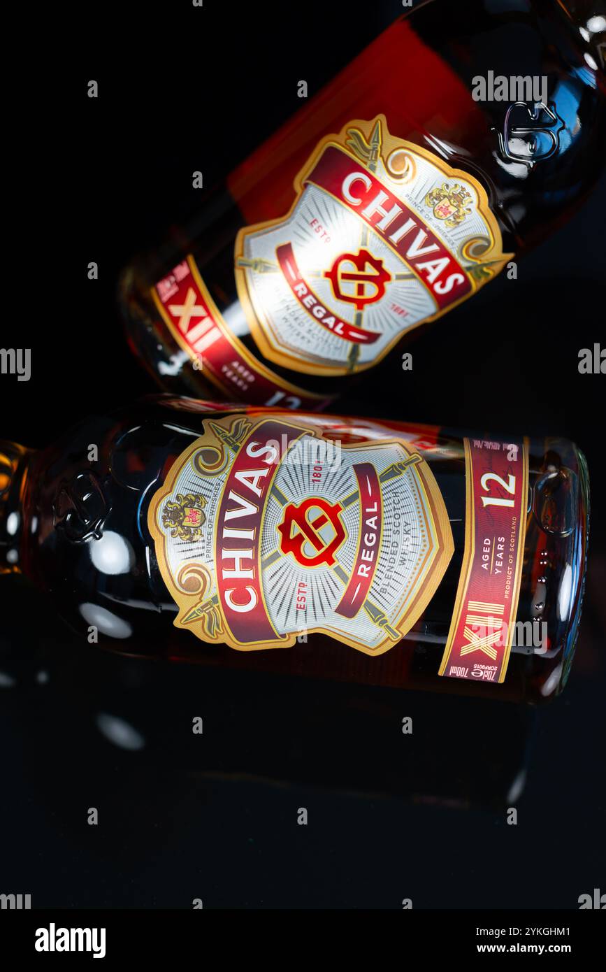 LONDON, UNITED KINGDOM - JULY 30, 2024 Chivas Regal 12 Year Old Blended ...