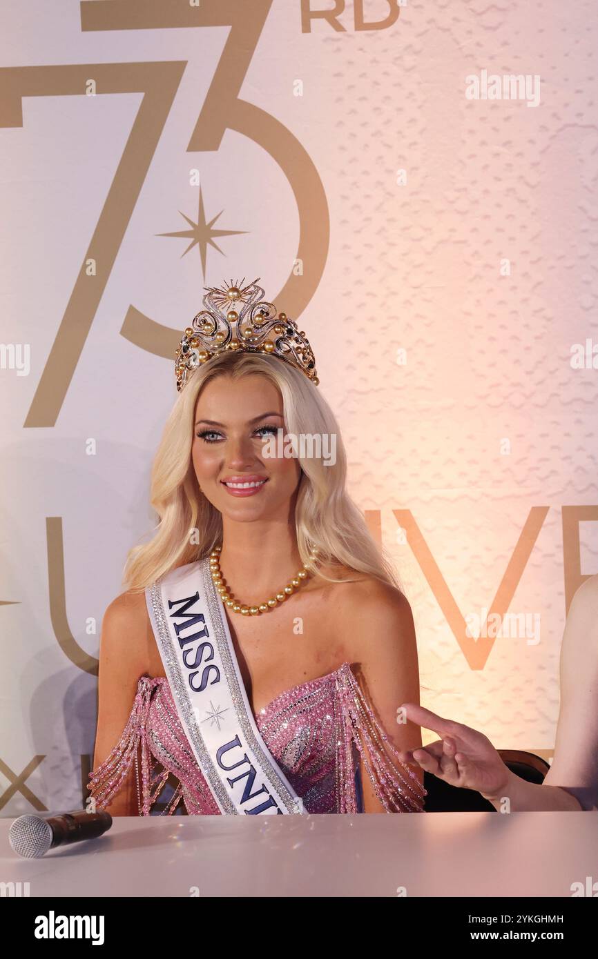 Mexico City, Mexico. 16th Nov, 2024. Miss Denmark Victoria Kjær attends ...