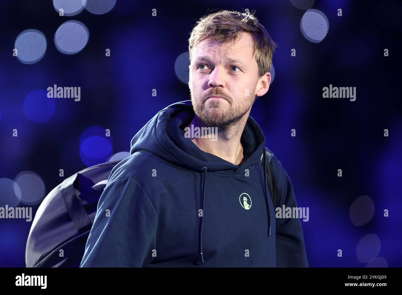 Kevin Krawietz of Germany looks on during the Men's Doubles Final match ...