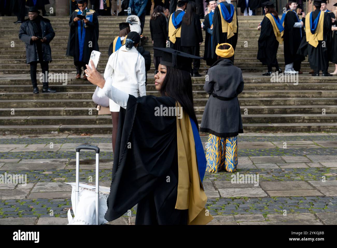 Coventry University graduation day, Coventry Cathedral, West Midlands ...