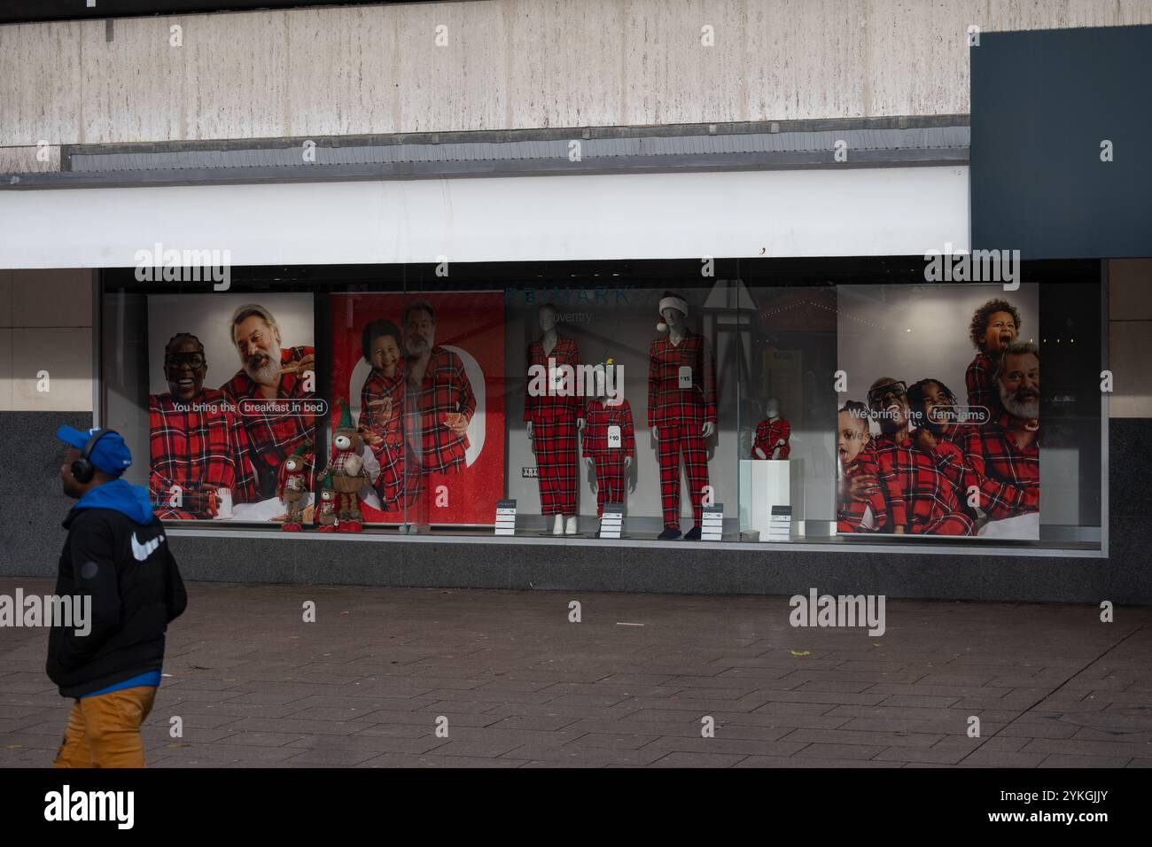 Pyjamas window display, Primark store, Coventry, UK Stock Photo - Alamy